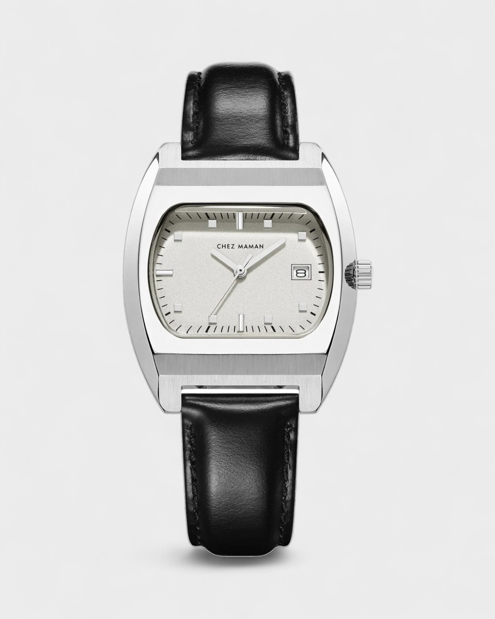 Chez Maman Montre Magnum Silver Cream Sand Black - Drapeur