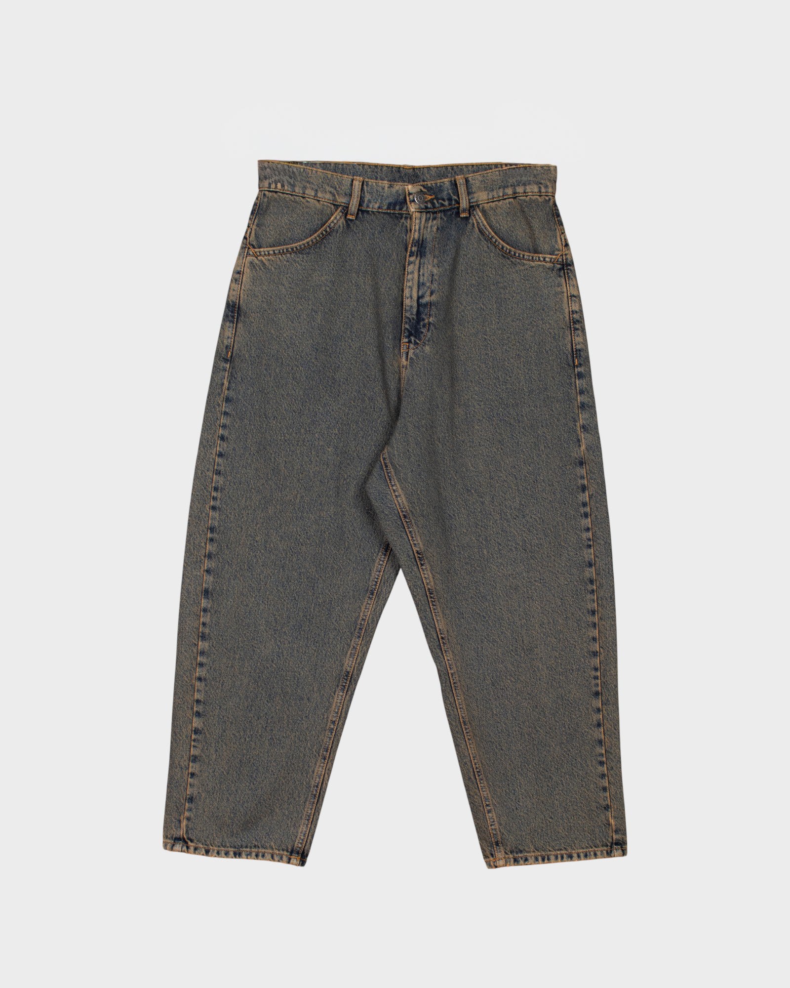 Wooden Store Japan Square Pocket Jeans Dirty Brown - Drapeur